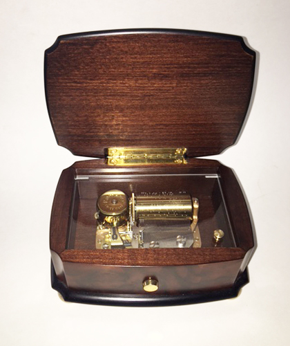 Small Italian Musical Box with Instrument Inlay(1.36)