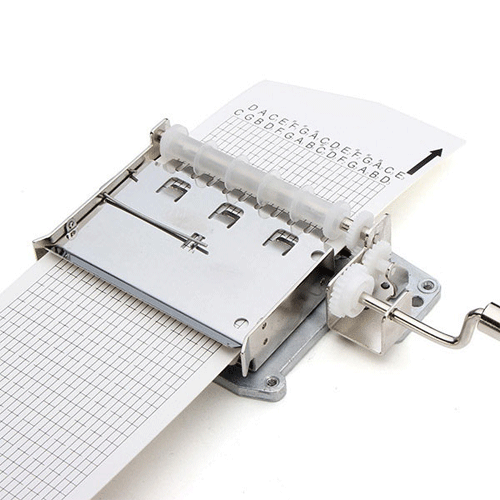 Make Your Own Music Box Paper Tunes - Mechanism and Paper