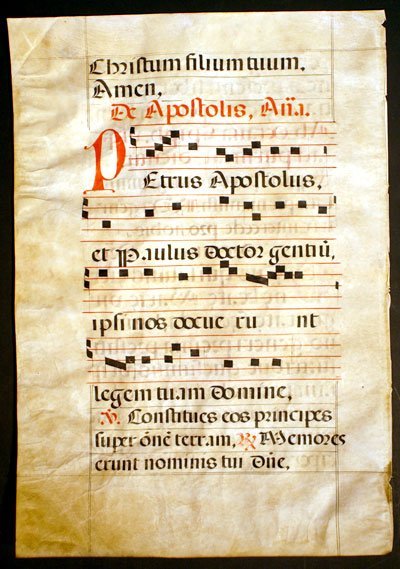 Gregorian Chant Manuscript