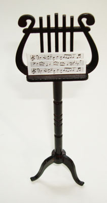 Miniature Music Stand for Doll House Music Room (MS301)