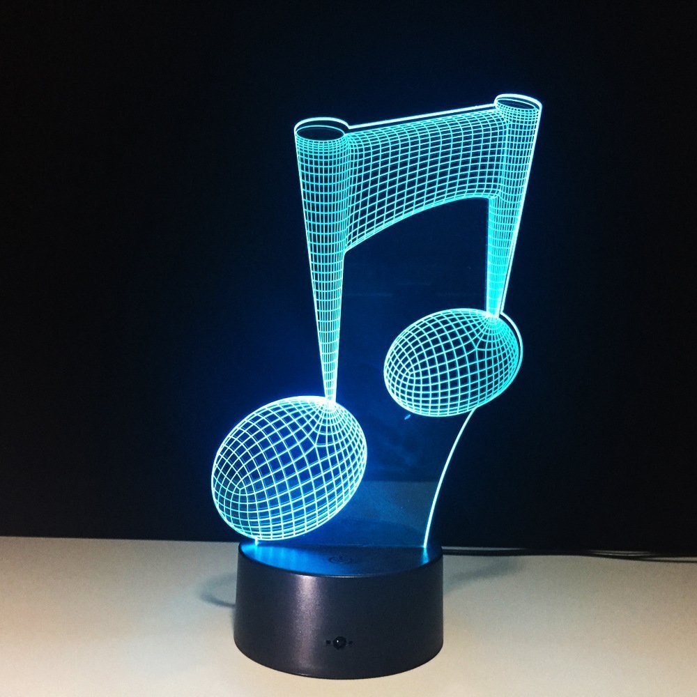 Your Stringed Instrument Lamp - Acrylic Color Changing 3D Musical ...