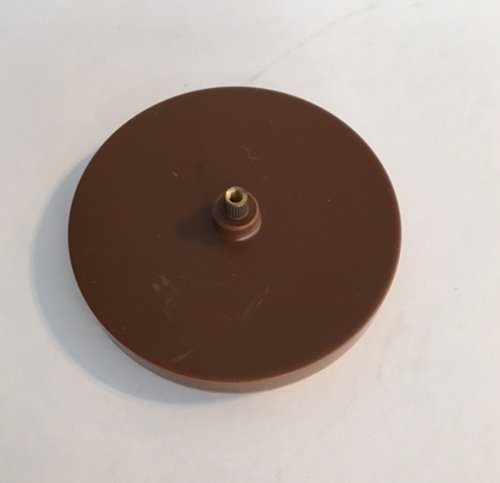 Platform Key (wind Up Turntable) Brown Plastic