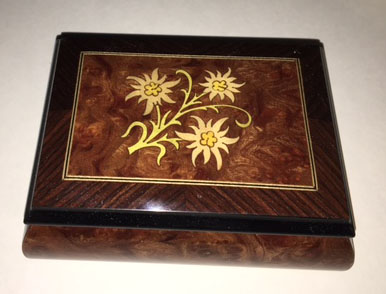 Edelweiss Inlay Music Box (1.18) - (small)