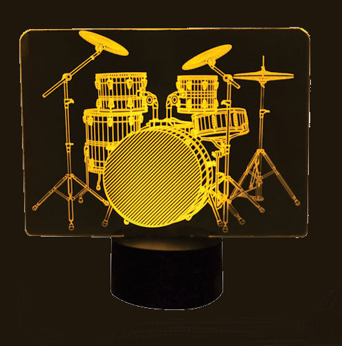 Your Stringed Instrument Lamp - Acrylic Color Changing 3D Musical ...