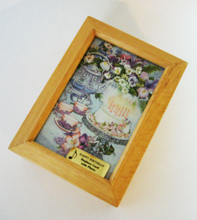 Photo Frame Music Box in Birch
